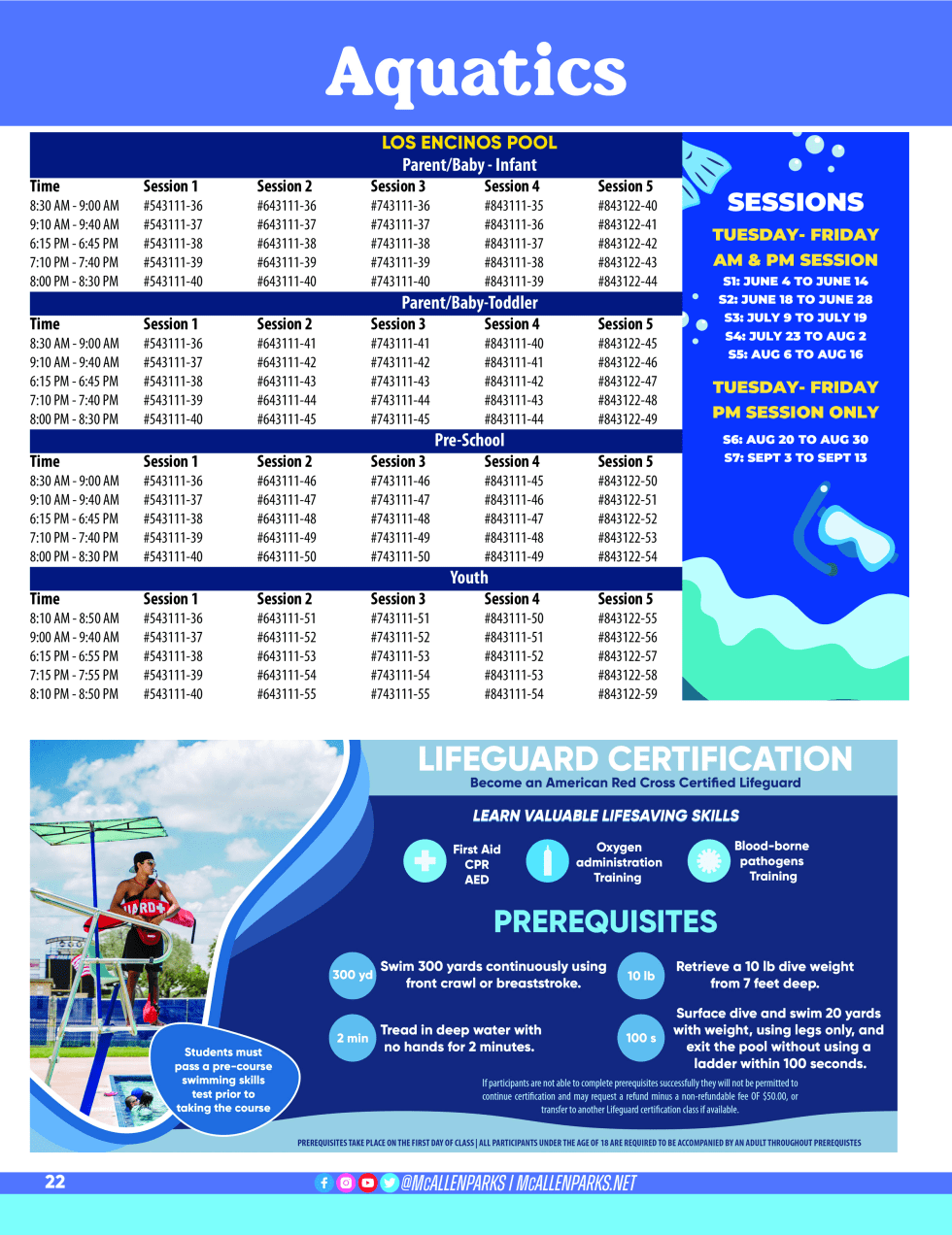 Aquatic Programs | McAllen Parks